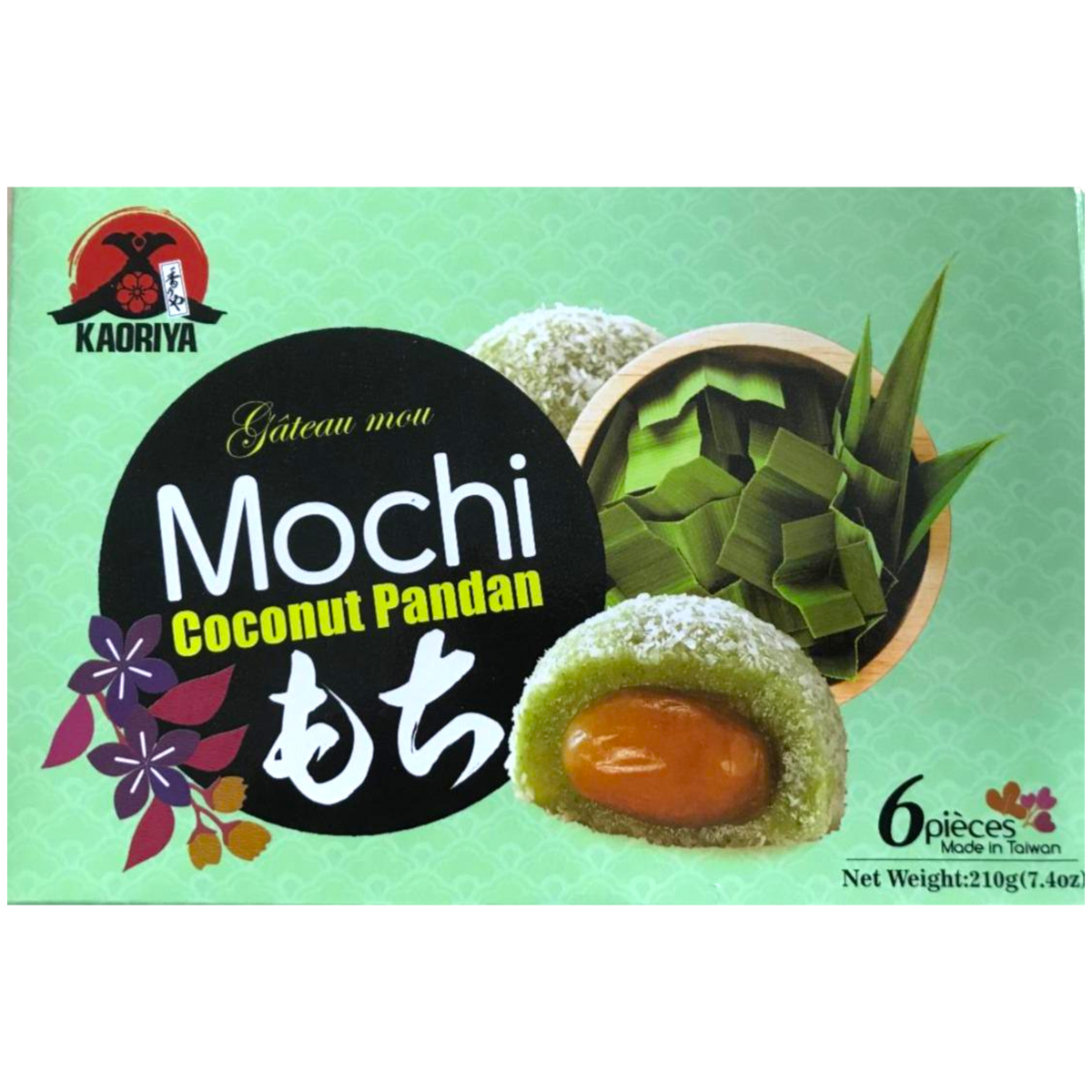 Kaoriya Mochi Coconut Pandan Flavour (Taiwan) - 7.4oz (210g) – Poppin Candy