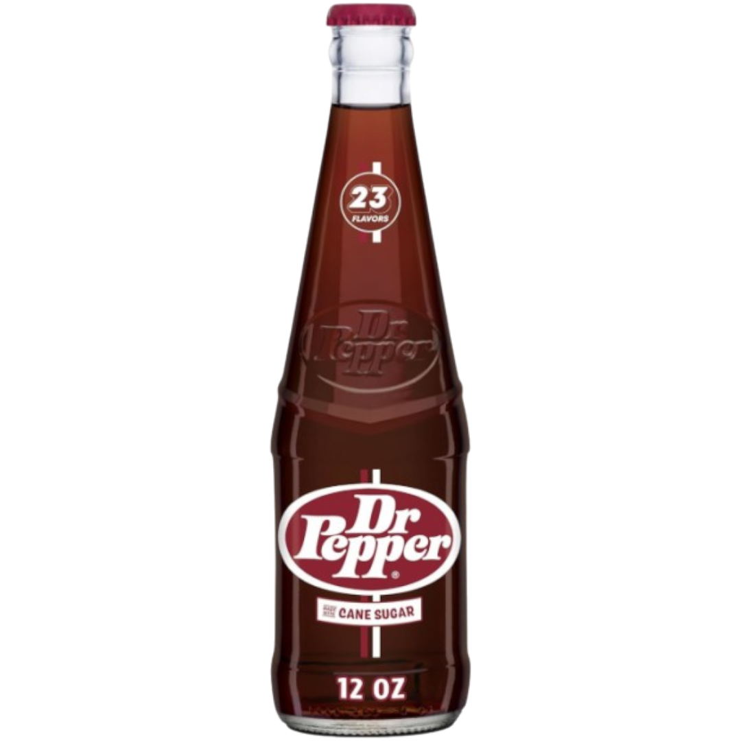 Dr Pepper Real Cane Sugar Retro Glass Bottle (Original Texas Version) | Poppin Candy