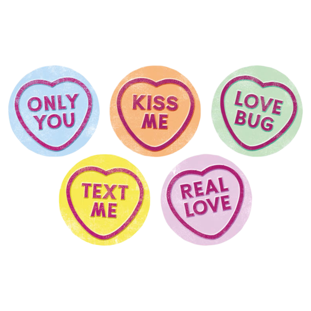 Love Hearts Mini Rolls – Poppin Candy