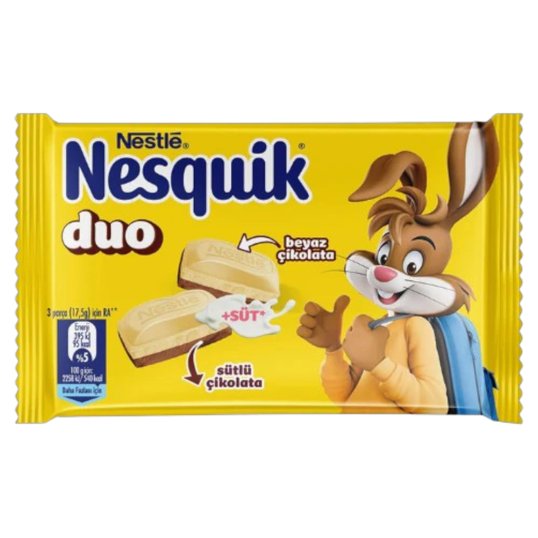 Nestle Nesquik Duo Chocolate Bar (Turkey) - 2.4oz (70g) – Poppin Candy
