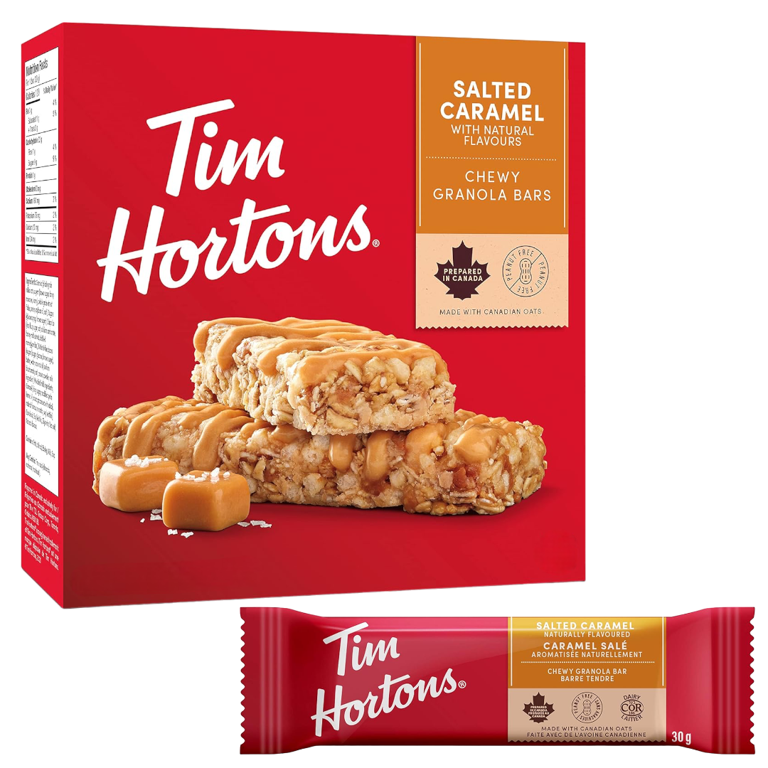Tim Hortons Salted Caramel Chewy Granola Bar SINGLE (Canada) - 1.05oz ...