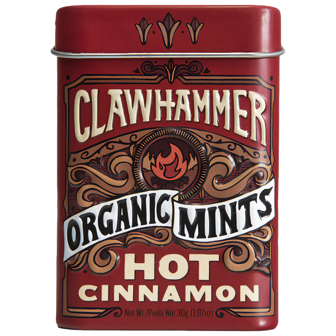 Clawhammer Organic Mints Hot Cinnamon (Canada) - 1.07oz (30g) – Poppin ...