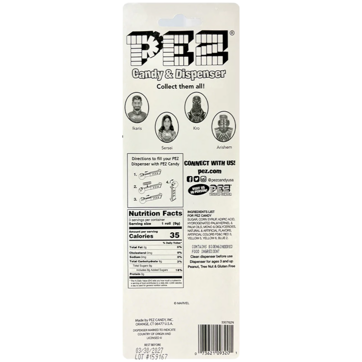Pez Marvel Eternals Blister Pack - 0.87oz (24.7g) – Poppin Candy