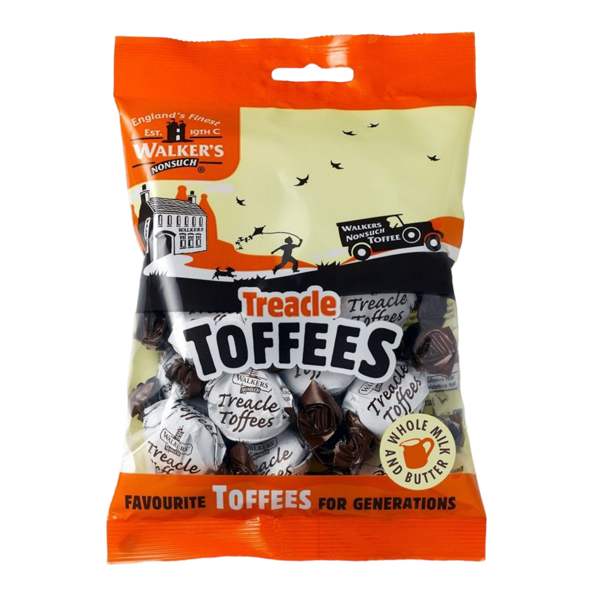 Walker's Nonsuch Treacle Toffee Bags - 5.29oz (150g) | Poppin Candy