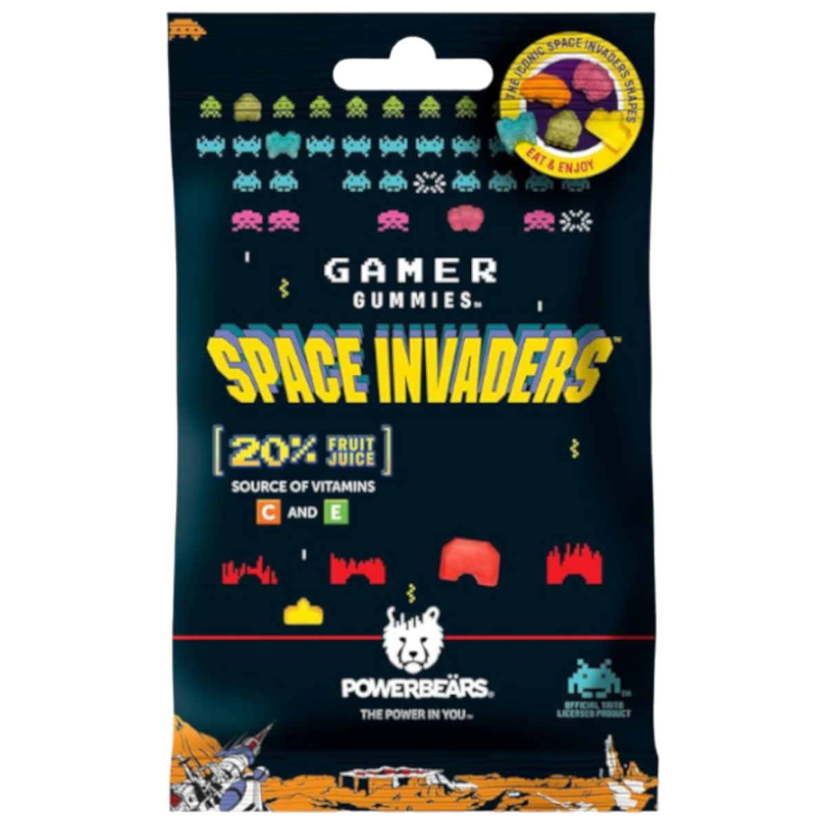 Powerbears Space Invaders Gummies - 1.76oz (50g) – Poppin Candy