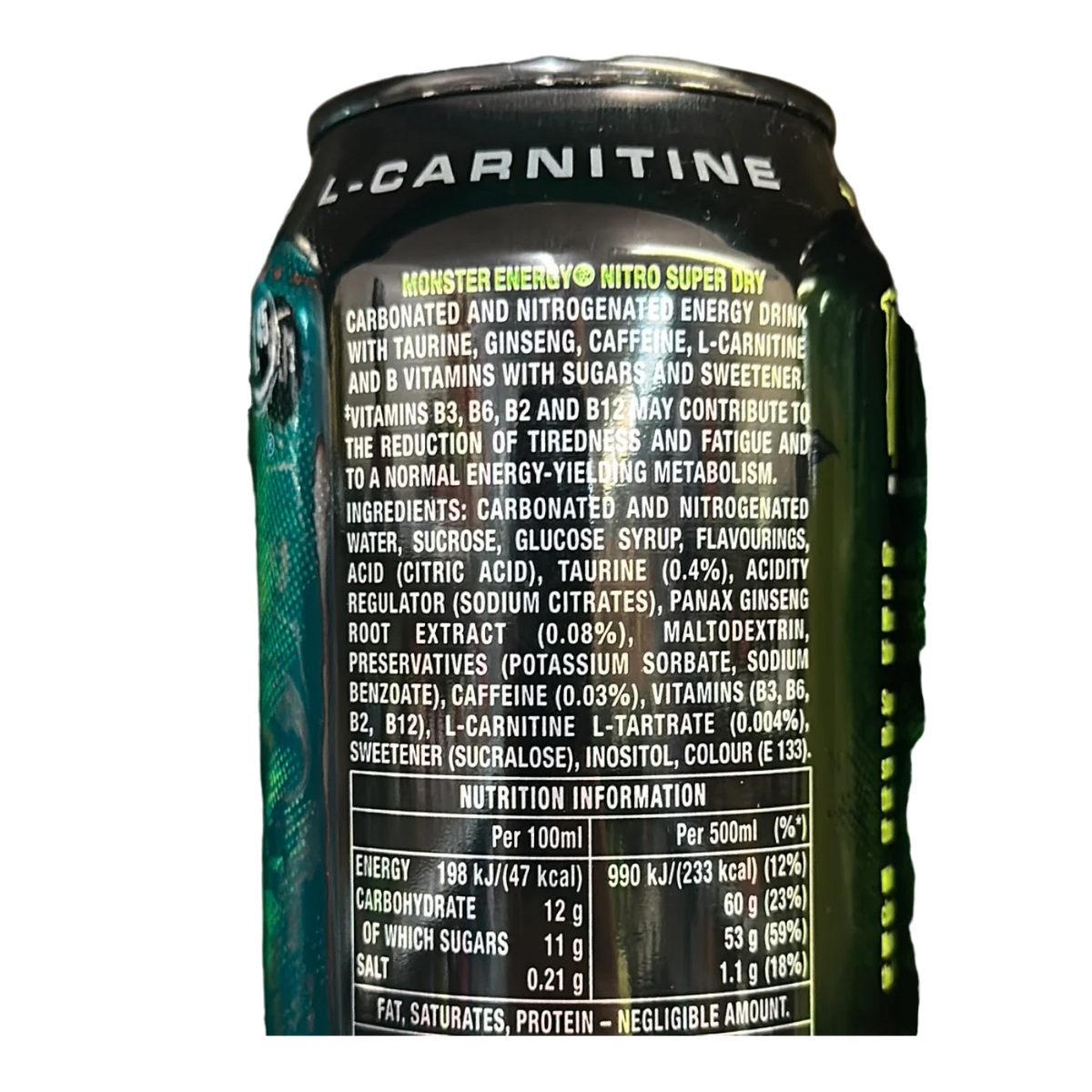 Monster Energy Nitro Super Dry - 16.9fl.oz (500ml) | Poppin Candy