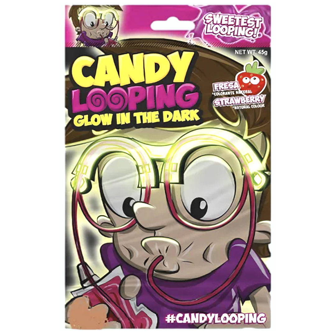Candy Looping Glow In The Dark Liquid Candy Glasses - 1.62fl.oz (48ml ...