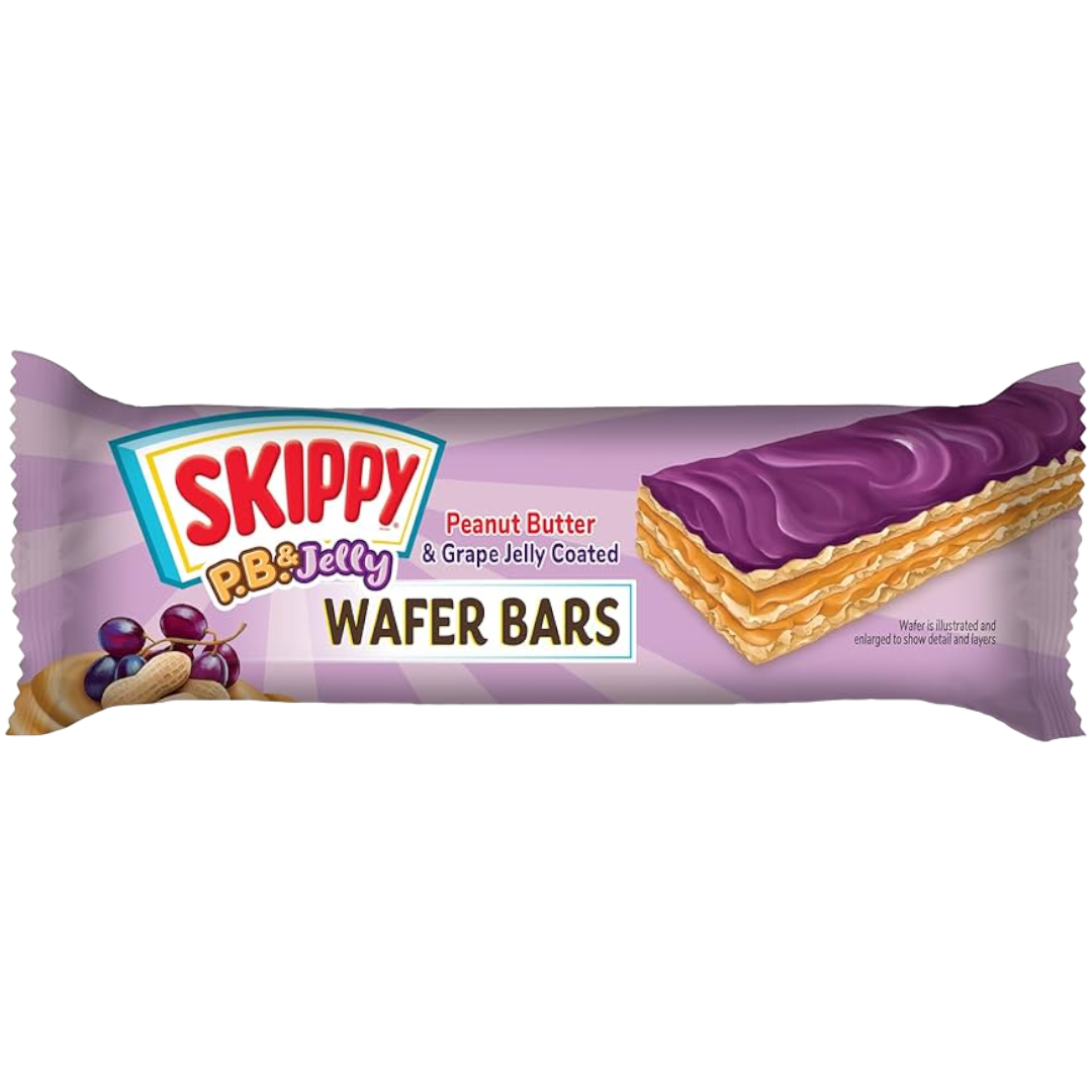Skippy Peanut Butter & Grape Jelly Wafer Bar - 1.3oz (36g) | Poppin Candy