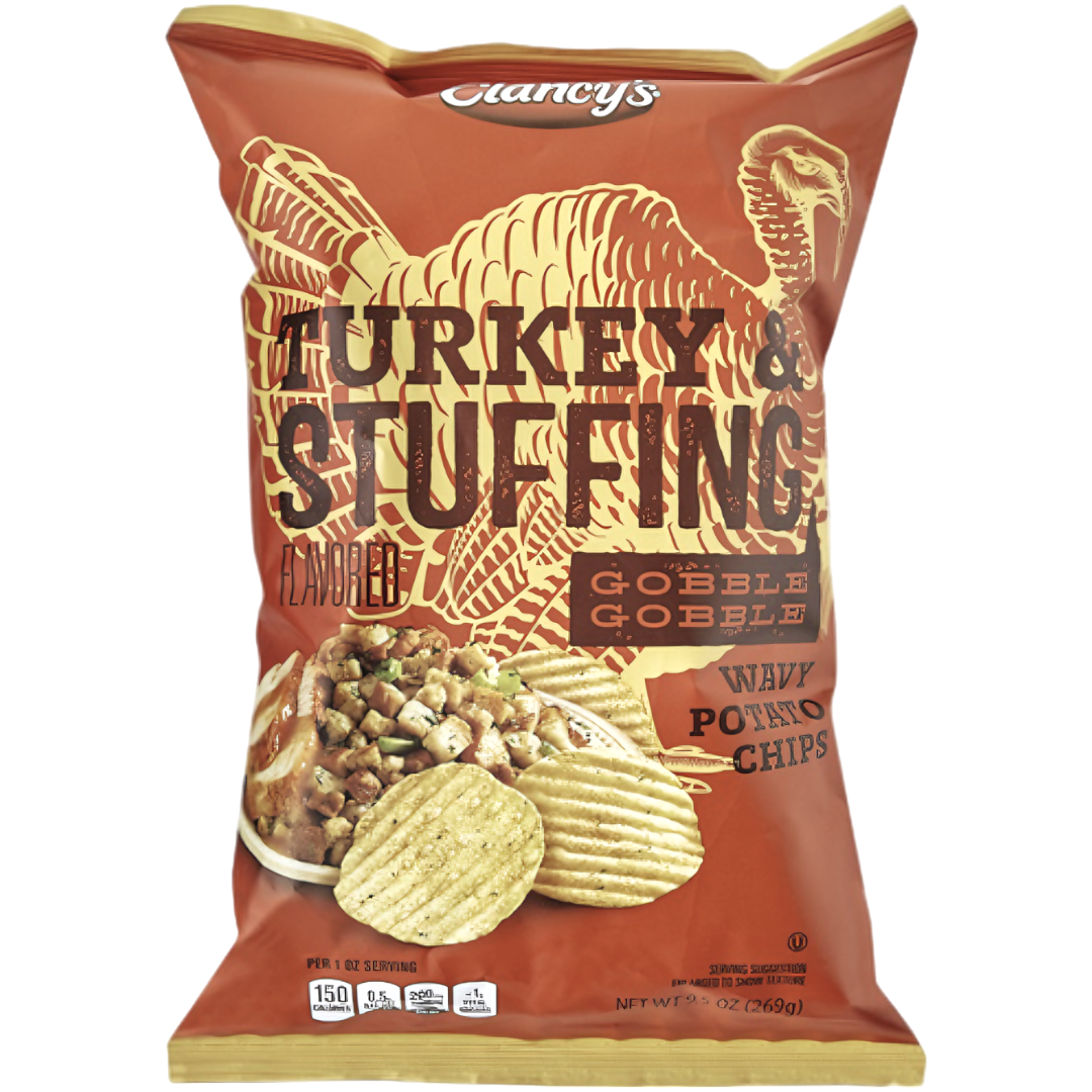 Clancy's Turkey & Stuffing Flavoured Wavy Potato Crisps (Christmas Lim ...