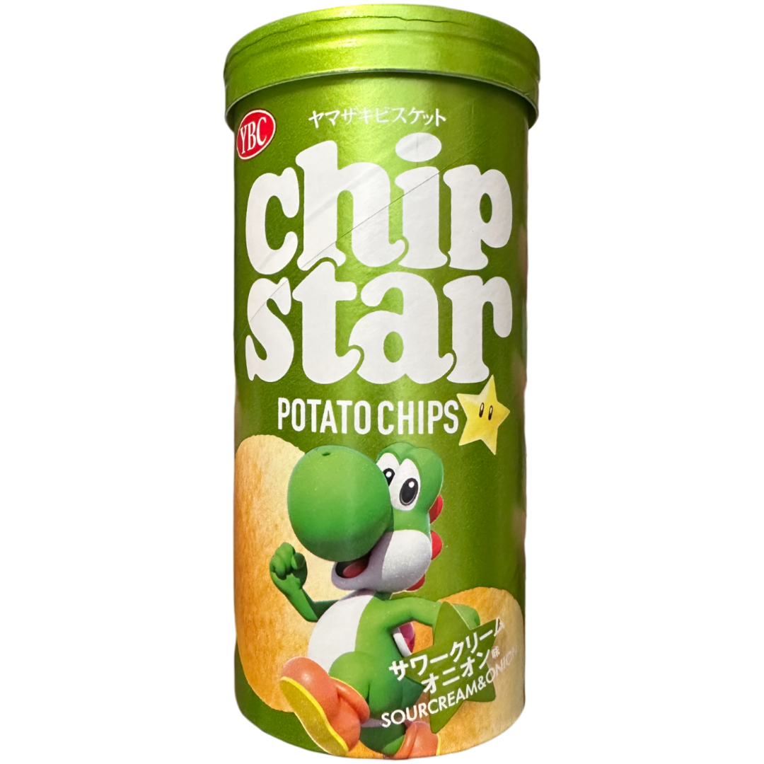 Chip Star Yoshi (Super Mario) Sour Cream & Onion Flavour Potato Chips ...