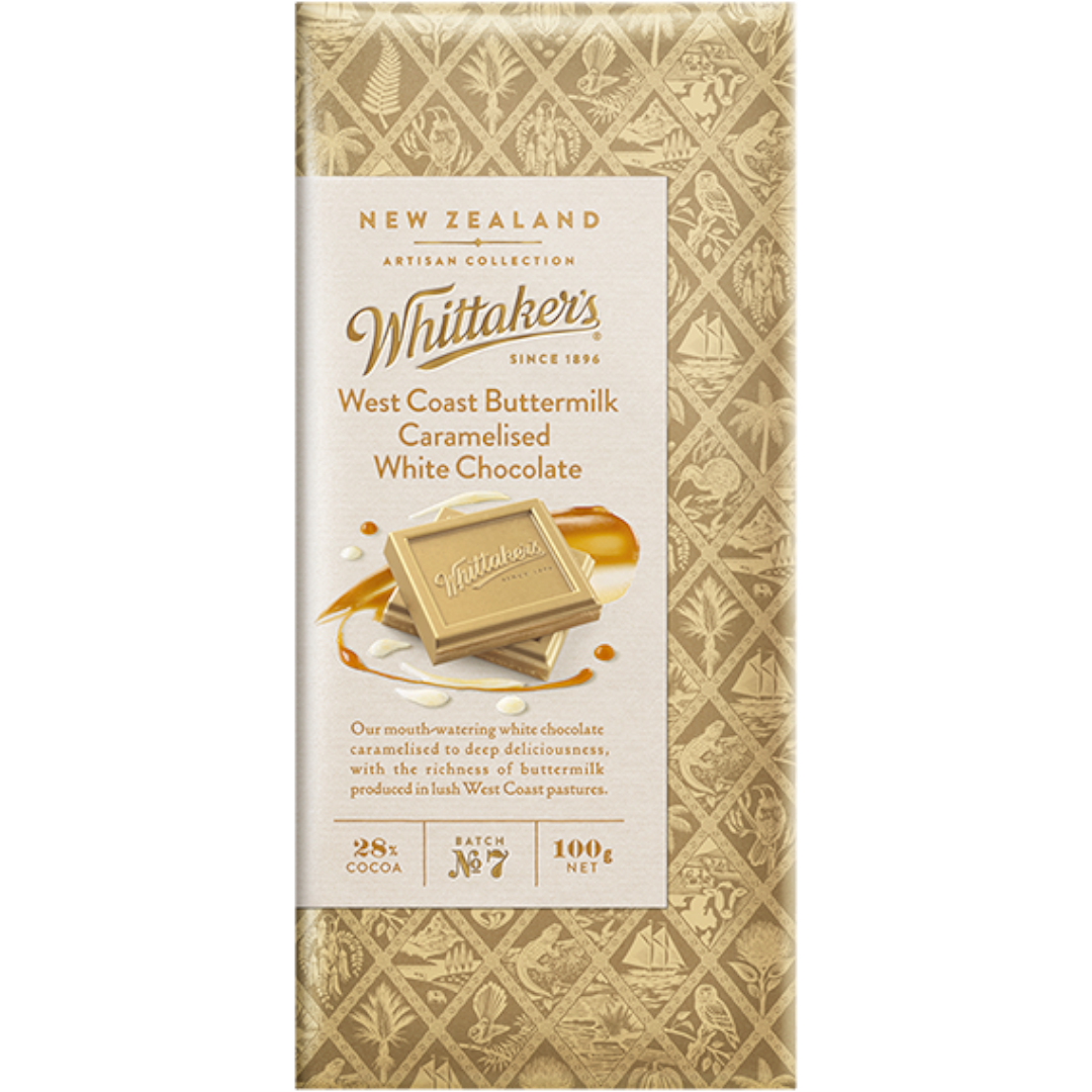 Whittaker's West Coast Buttermilk Caramelised White Chocolate Block (N ...