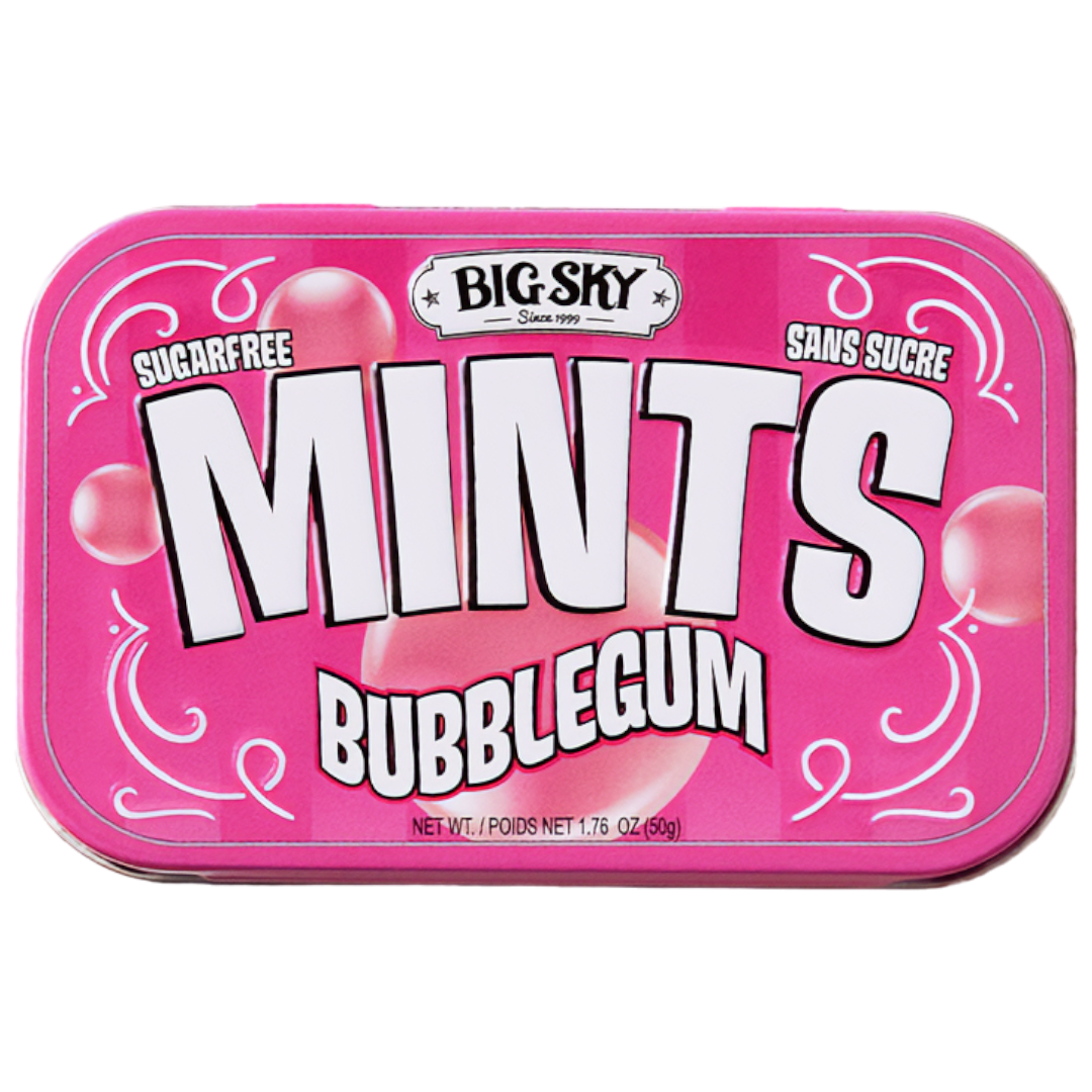 Big Sky Mints - Bubblegum (Canada) - 1.76oz (50g) – Poppin Candy