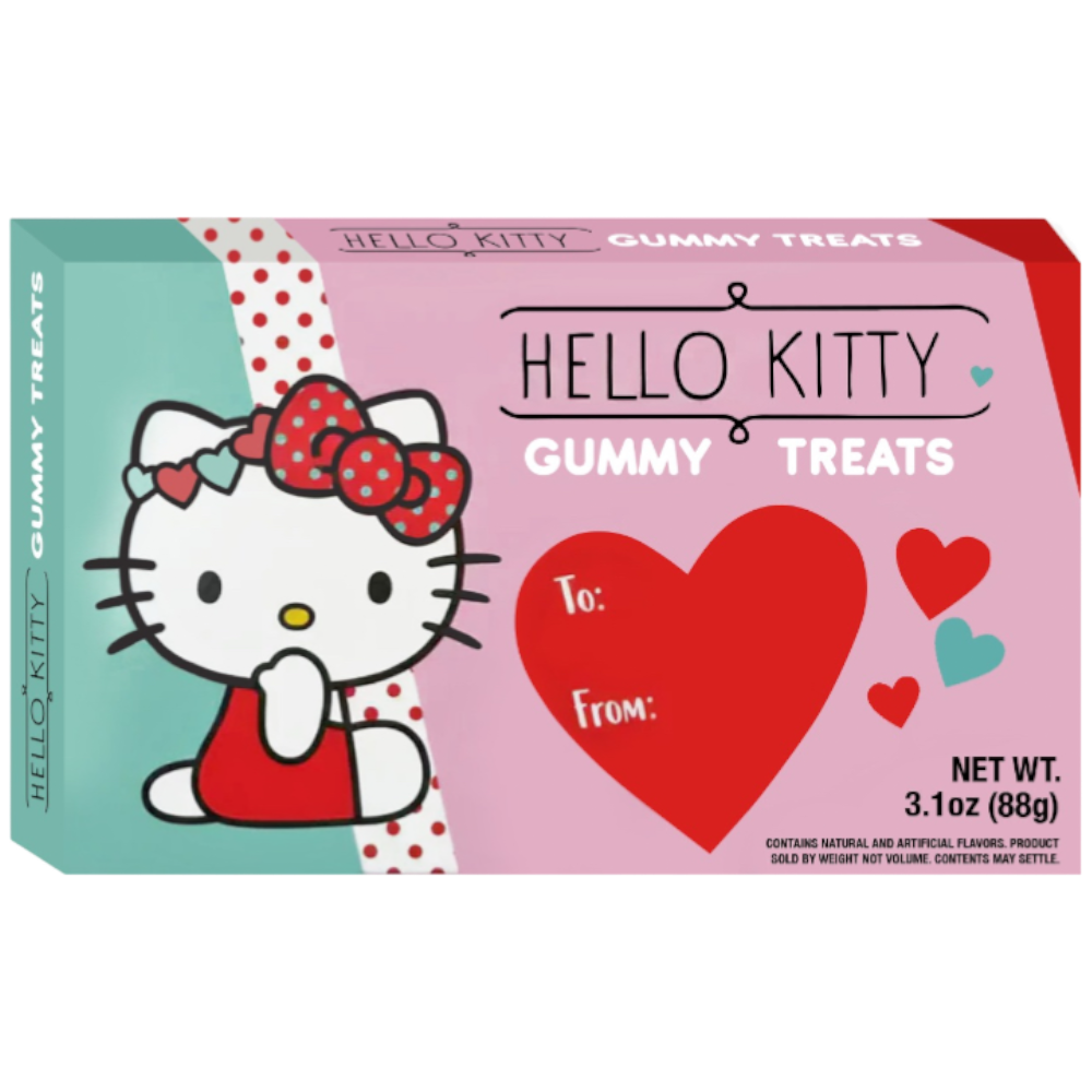 Hello Kitty Valentine Gummy Treats Theatre Box - 3.1oz (88g) – Poppin Candy