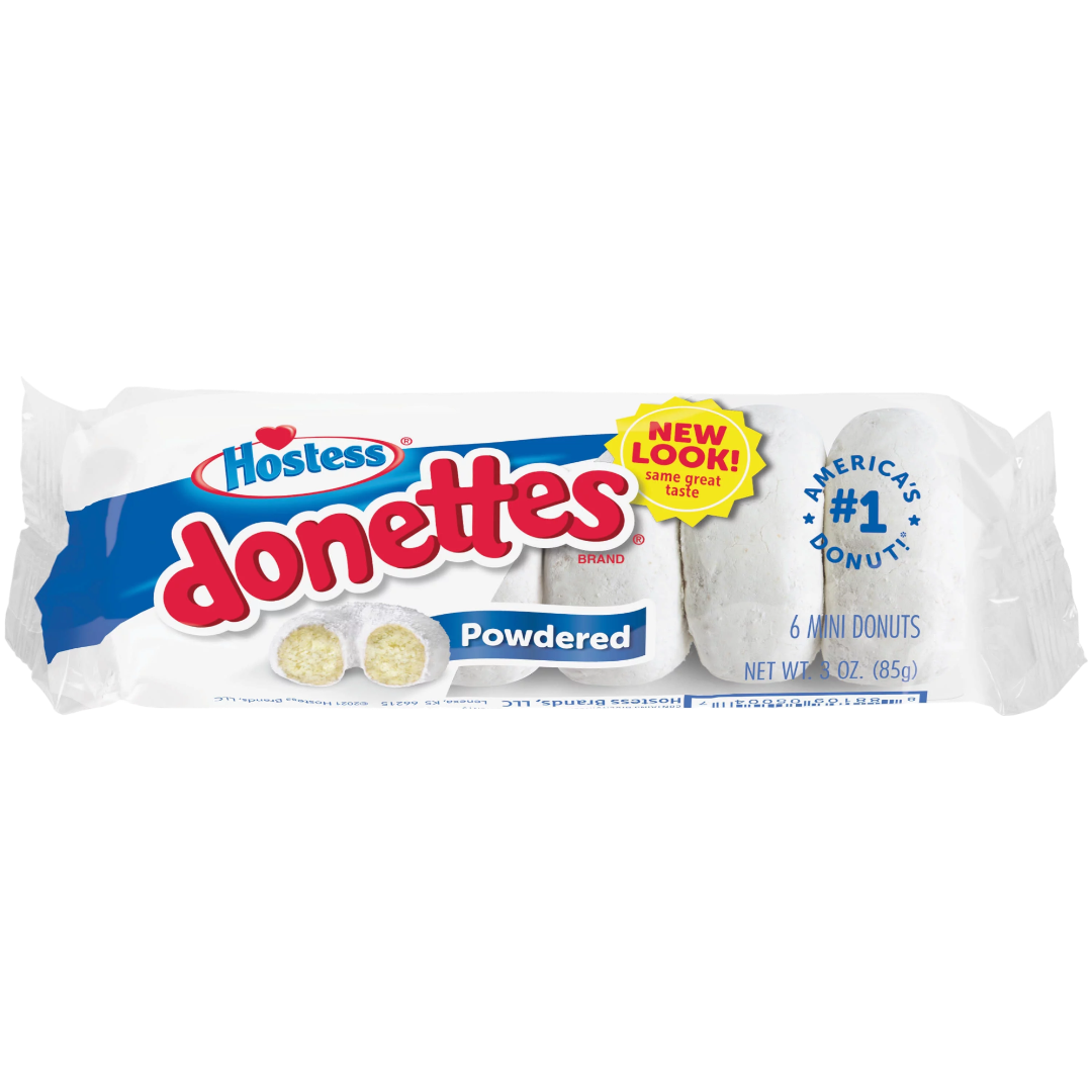 Hostess Powdered Donettes 6 Pack - 3oz (85g) – Poppin Candy