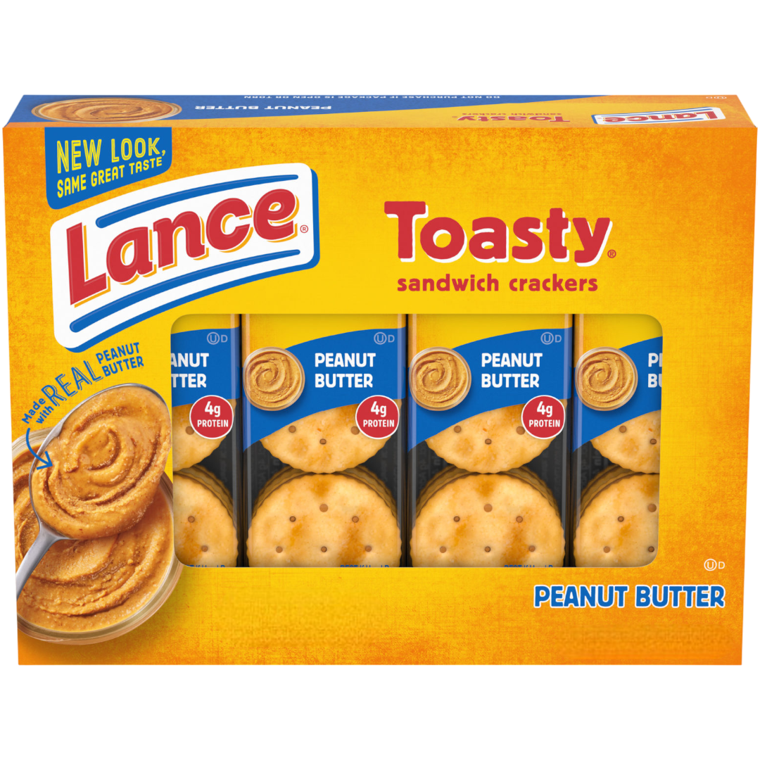 Lance Toasty Peanut Butter Sandwich Crackers - 5.1oz (144g) | Poppin Candy