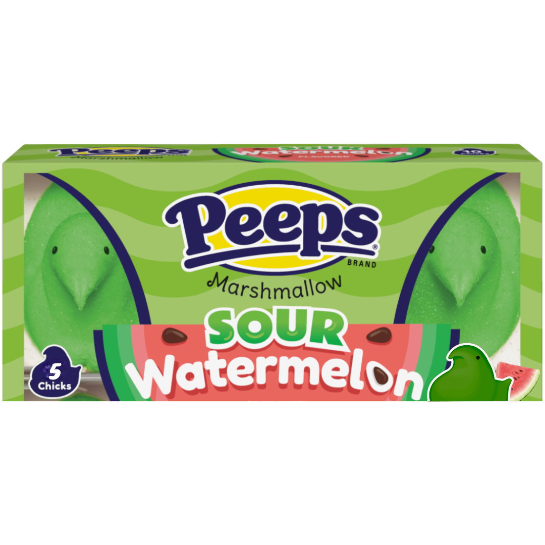 Peeps Sour Watermelon Marshmallow Chicks 5 Pack (Easter Limited Editio ...