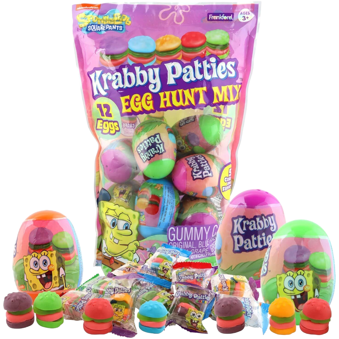 Spongebob Gummy Krabby Patties Egg Hunt Mix (Easter Limited Edition ...