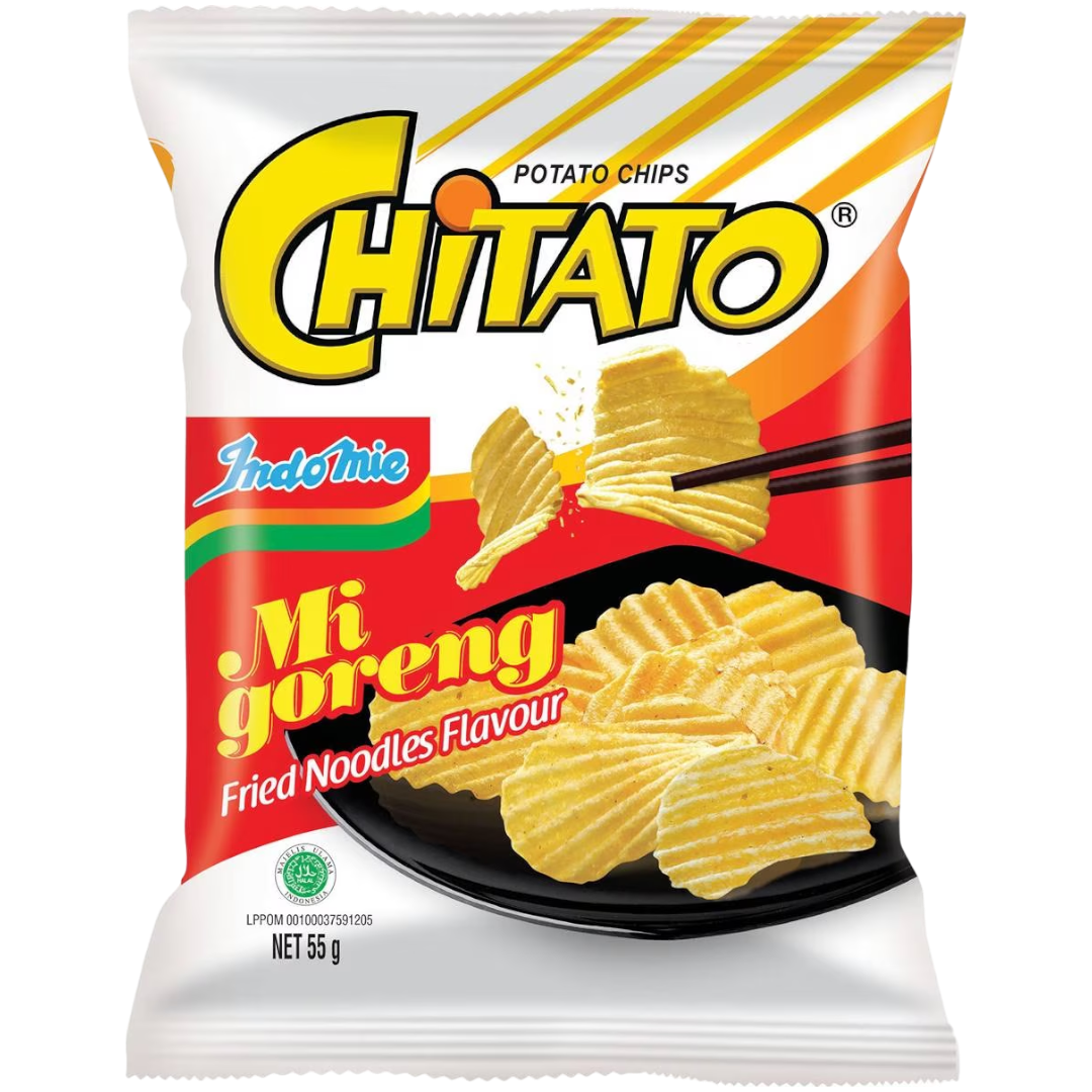 Indomie Chitato Mi Goreng Fried Noodles Flavour Potato Chips - 1.94oz ...