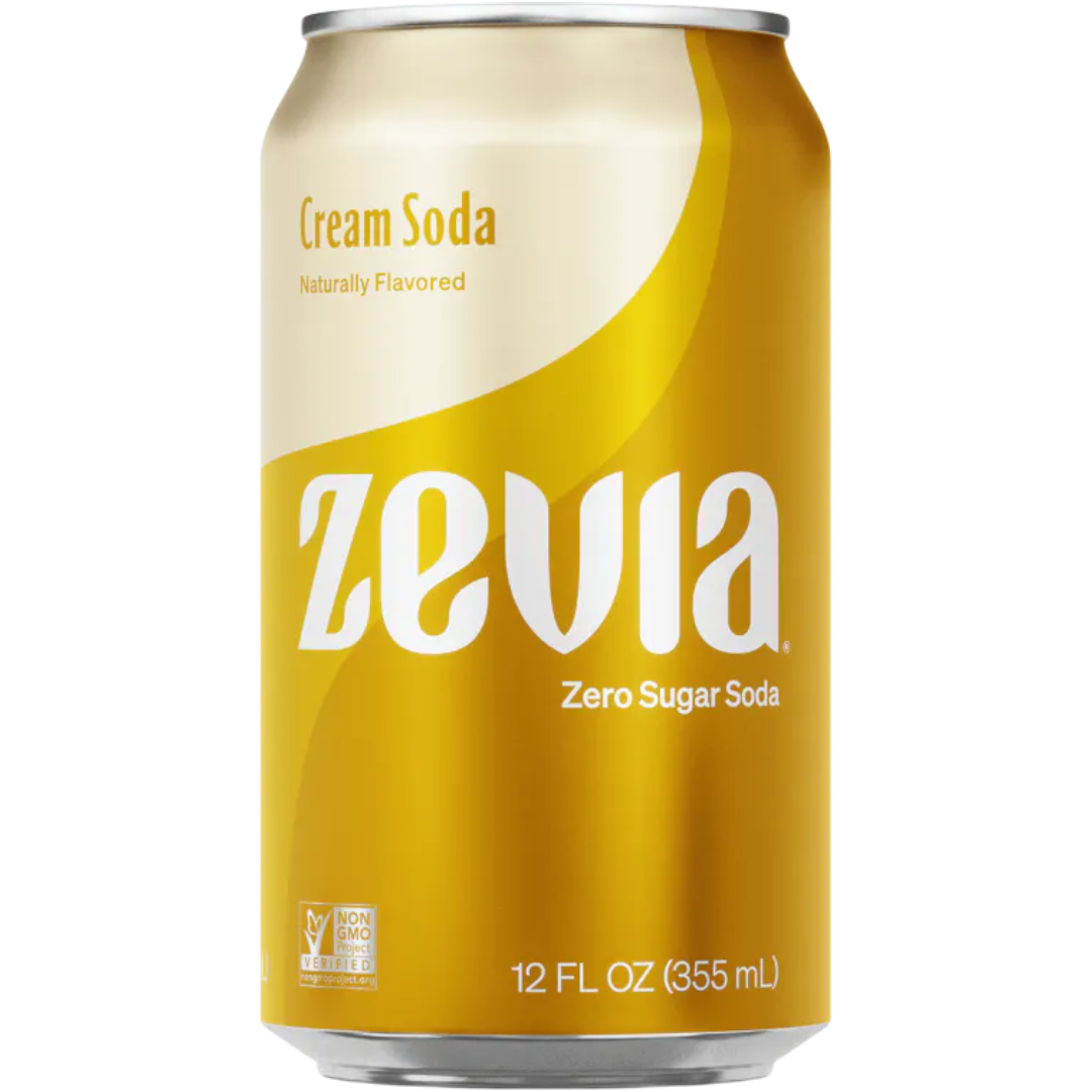 Zevia Cream Soda (Zero Sugar Zero Calories) - 12fl.oz (355ml) | Poppin ...