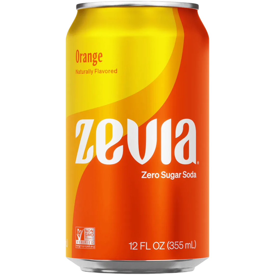 Zevia Orange Soda (Zero Sugar Zero Calories) - 12fl.oz (355ml) | Poppin ...