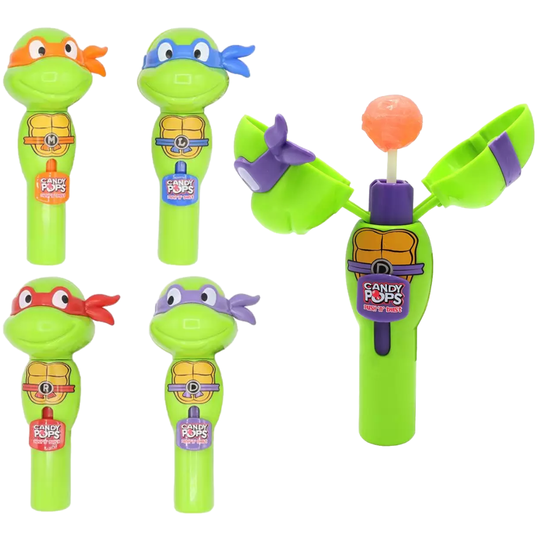 Teenage Mutant Ninja Turtles Push 'N' Twist Pop - 0.3oz (8g) – Poppin Candy