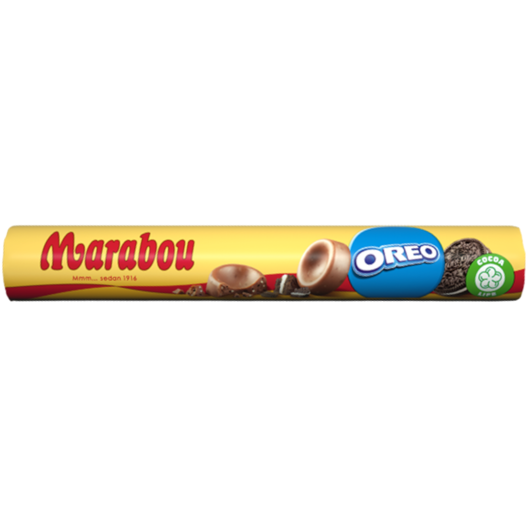 Marabou Mjolkchokladrulle Oreo (Milk Choc Roll with Oreo) (Sweden) - 2 ...