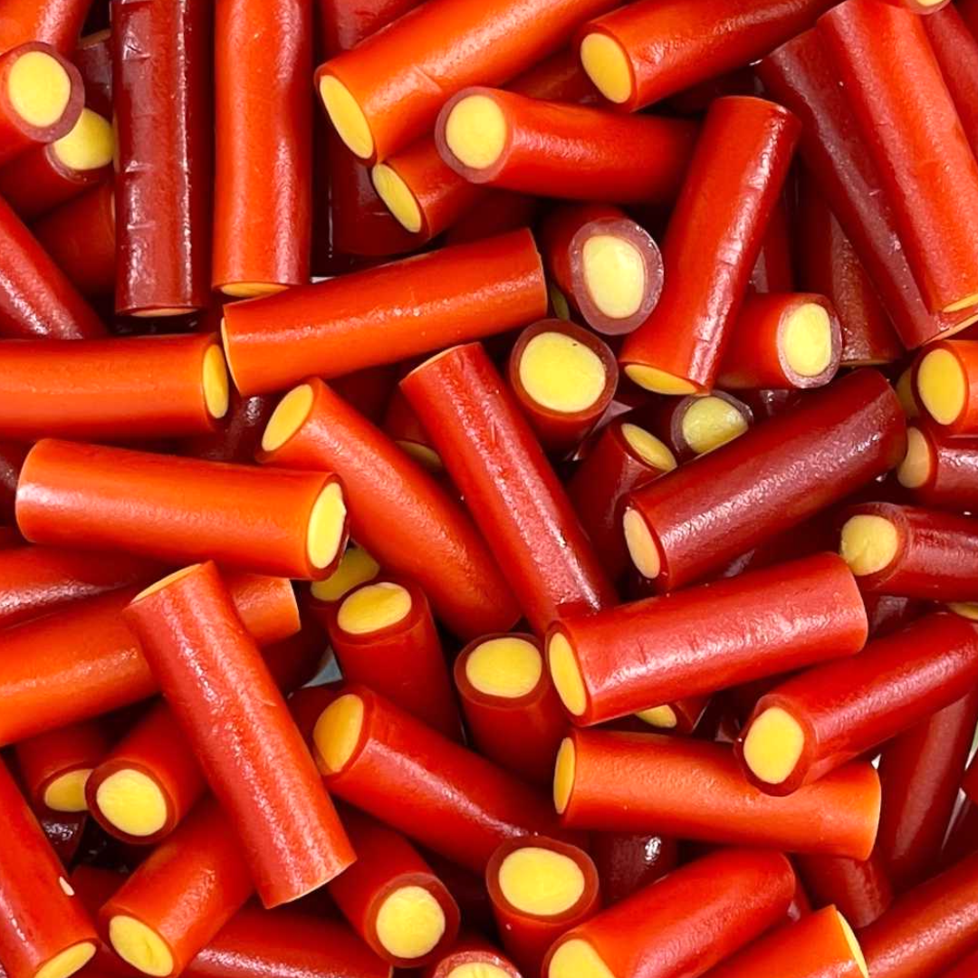 Rabarberbitar (Rhubarb Cable Bites) (Danish) | Poppin Candy