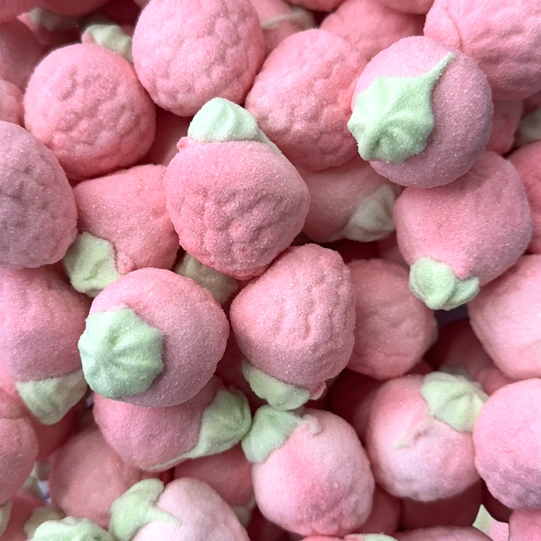 Jelly Filled Raspberry Mallows | Poppin Candy