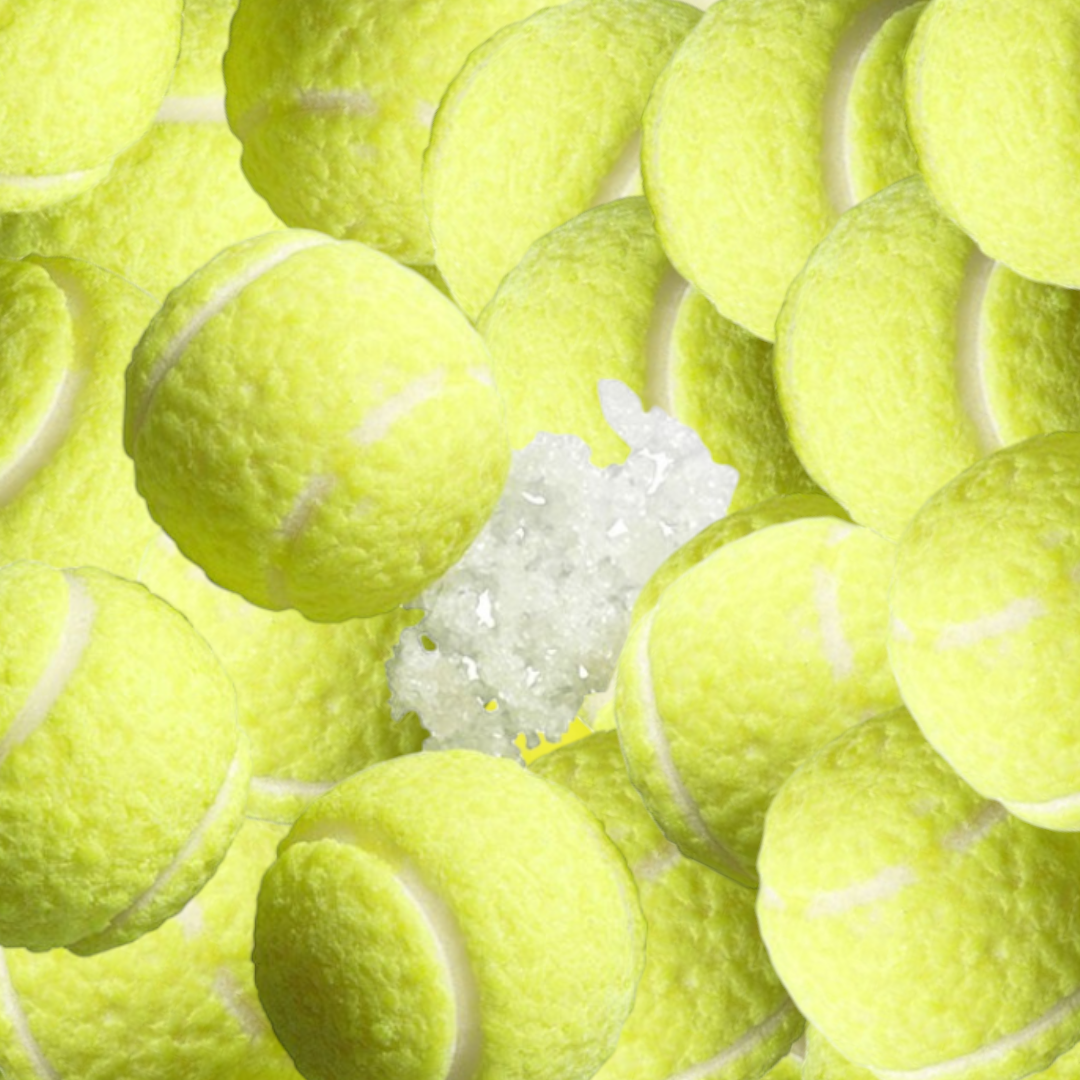 Tennisbollar Bubblegum (Fizzy-Powder-Filled Bubblegum Tennis Balls ...