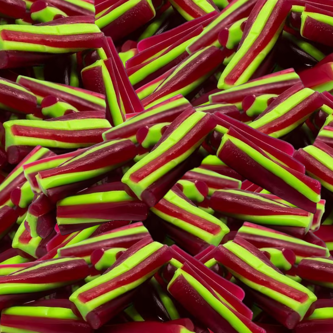 Hallon-Skruv (Raspberry Fondant-Filled Screws) – Poppin Candy