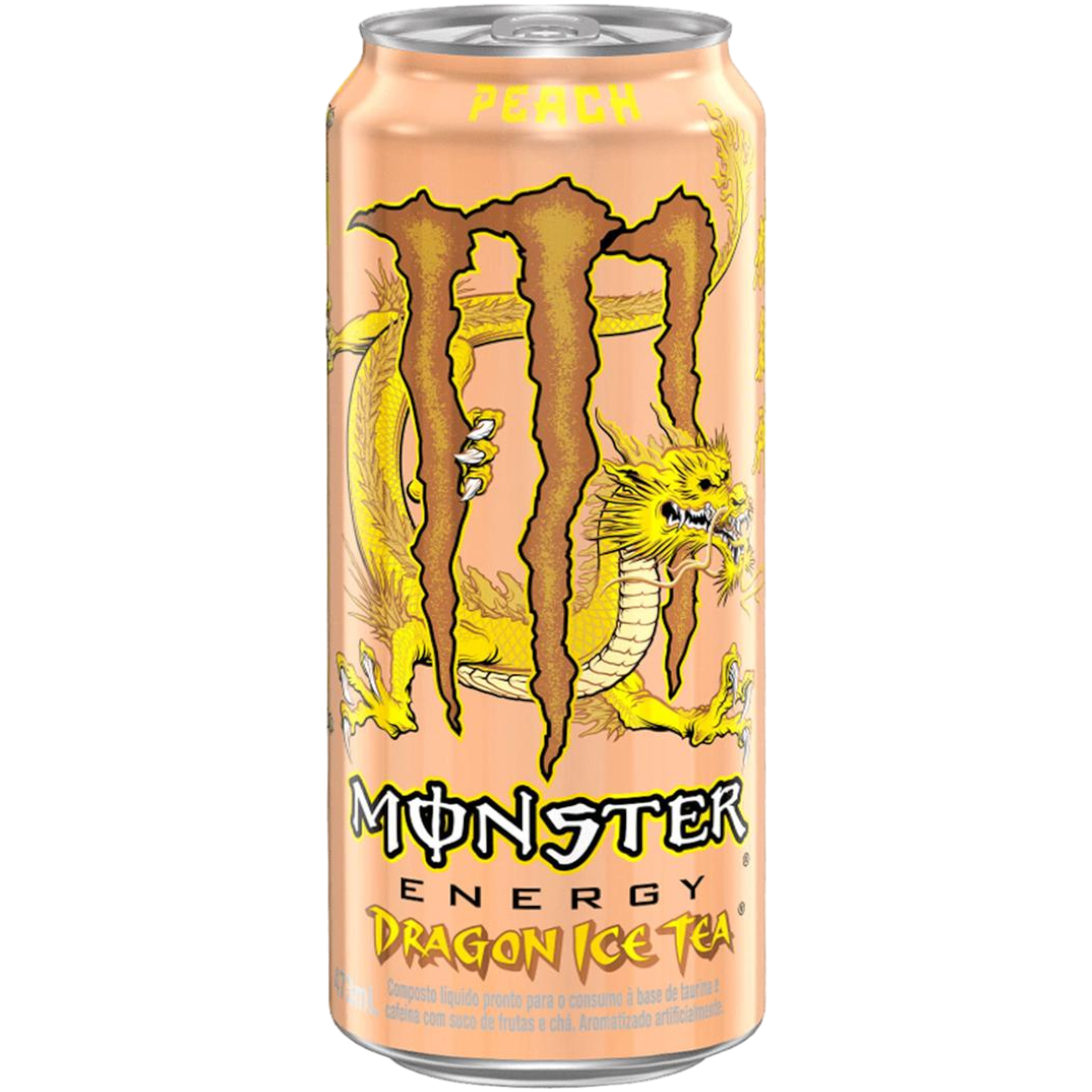 Monster Dragon Ice Tea Peach (Brazil) - 16fl.oz (473ml) | Poppin Candy