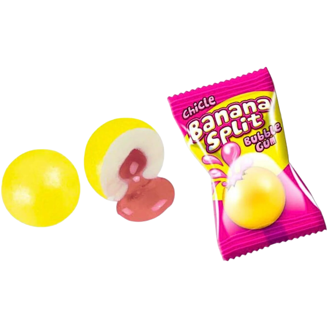 Fini Banana Split Juice Filled Bubblegum - 0.18oz (5g) | Poppin Candy
