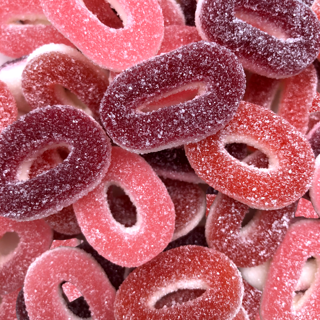 Fizzy Red Berries & Creamy Yoghurt Rings – Poppin Candy