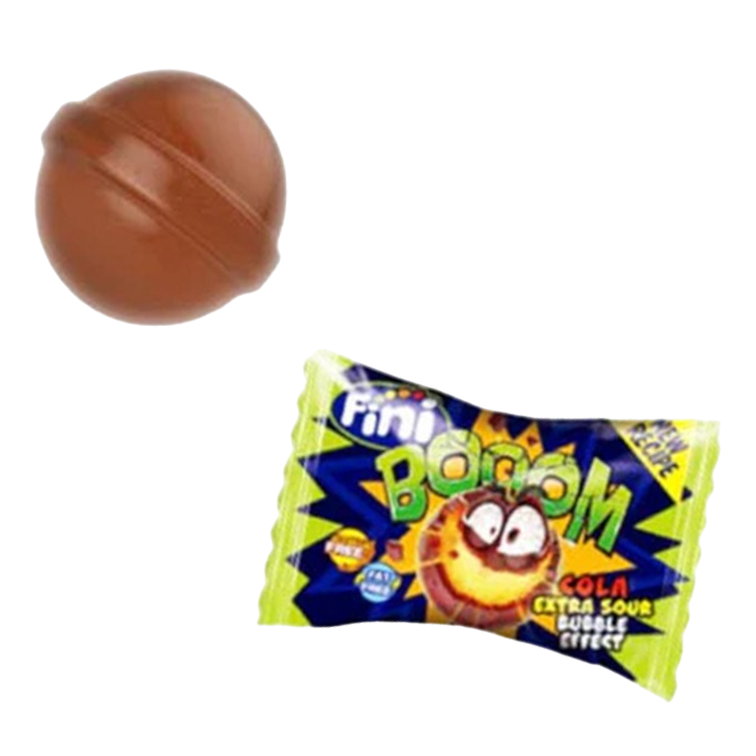 Fini BOOOM Super Sour FIzzy Cola Candy Ball - 0.18oz (5g) | Poppin Candy
