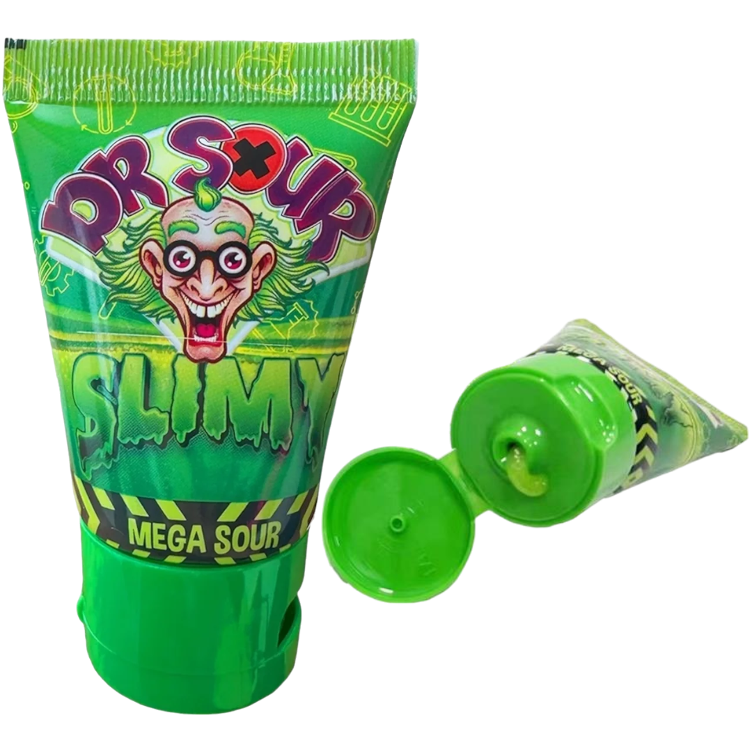 Dr Sour Slimy Mega Sour Squeeze Slime Candy - 1.76oz (50g) | Poppin Candy