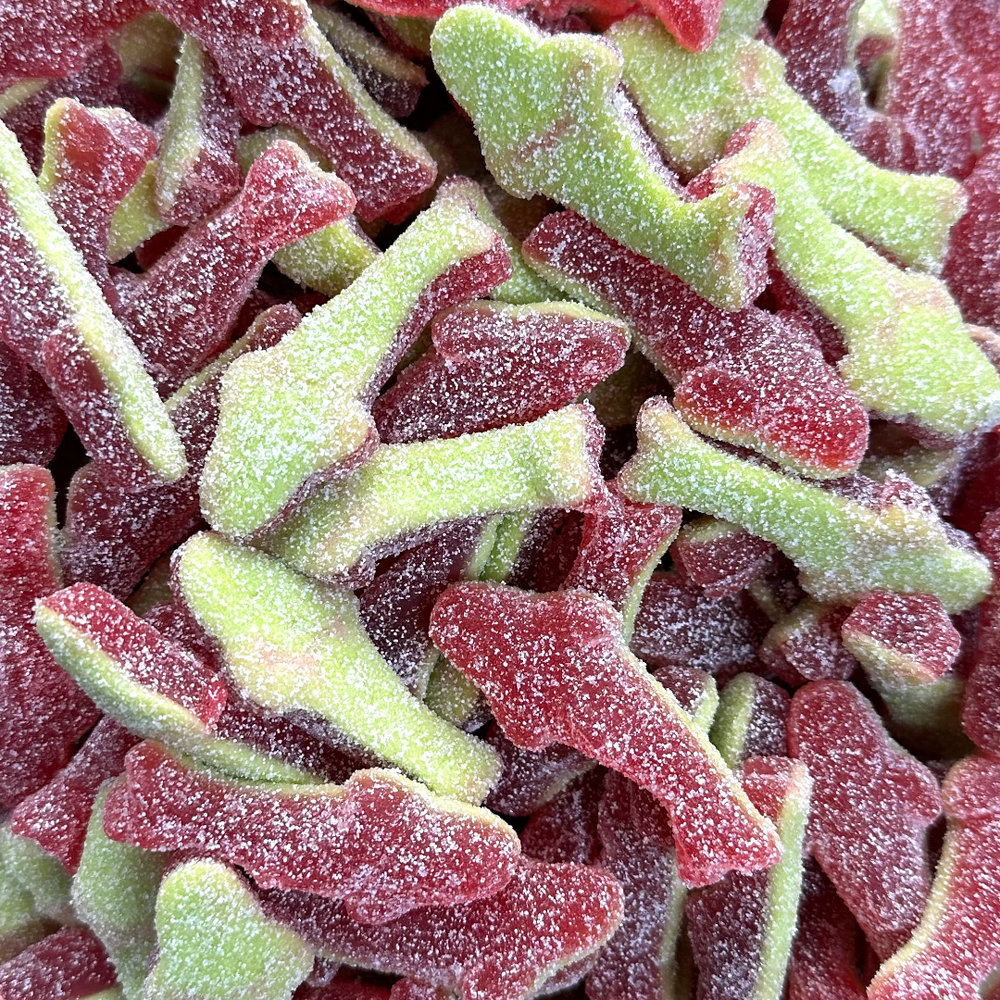 Sour Watermelon Sharks – Poppin Candy
