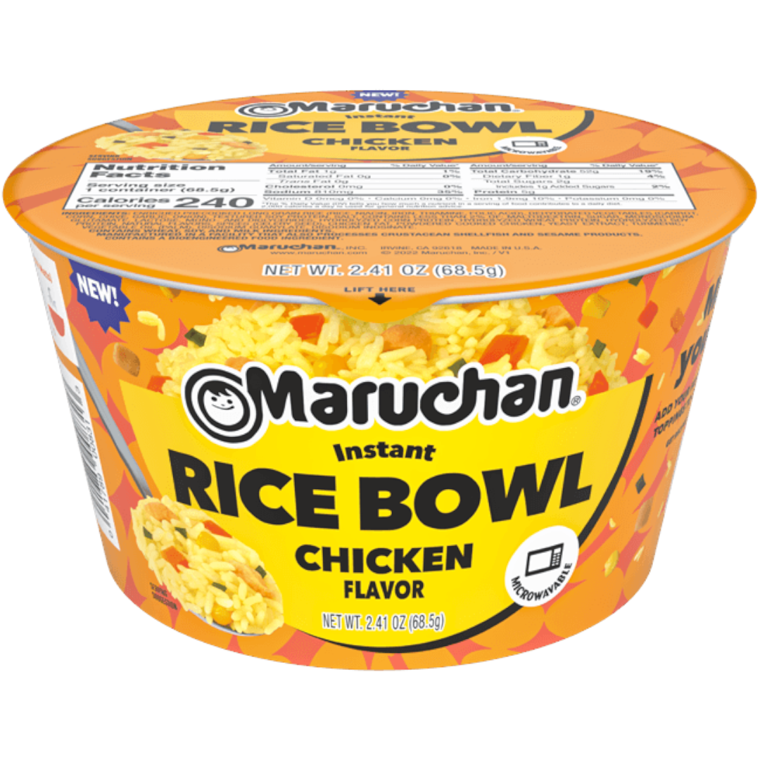 Maruchan Chicken Instant Rice Bowl - 3.76oz (106.8g) | Poppin Candy