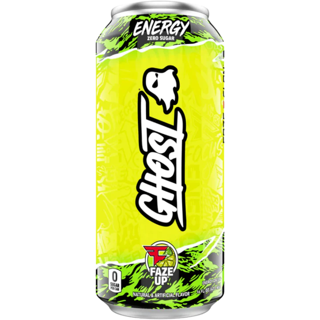 Ghost Energy Faze Up (Lemon & Lime) - 16fl.oz (473ml) – Poppin Candy