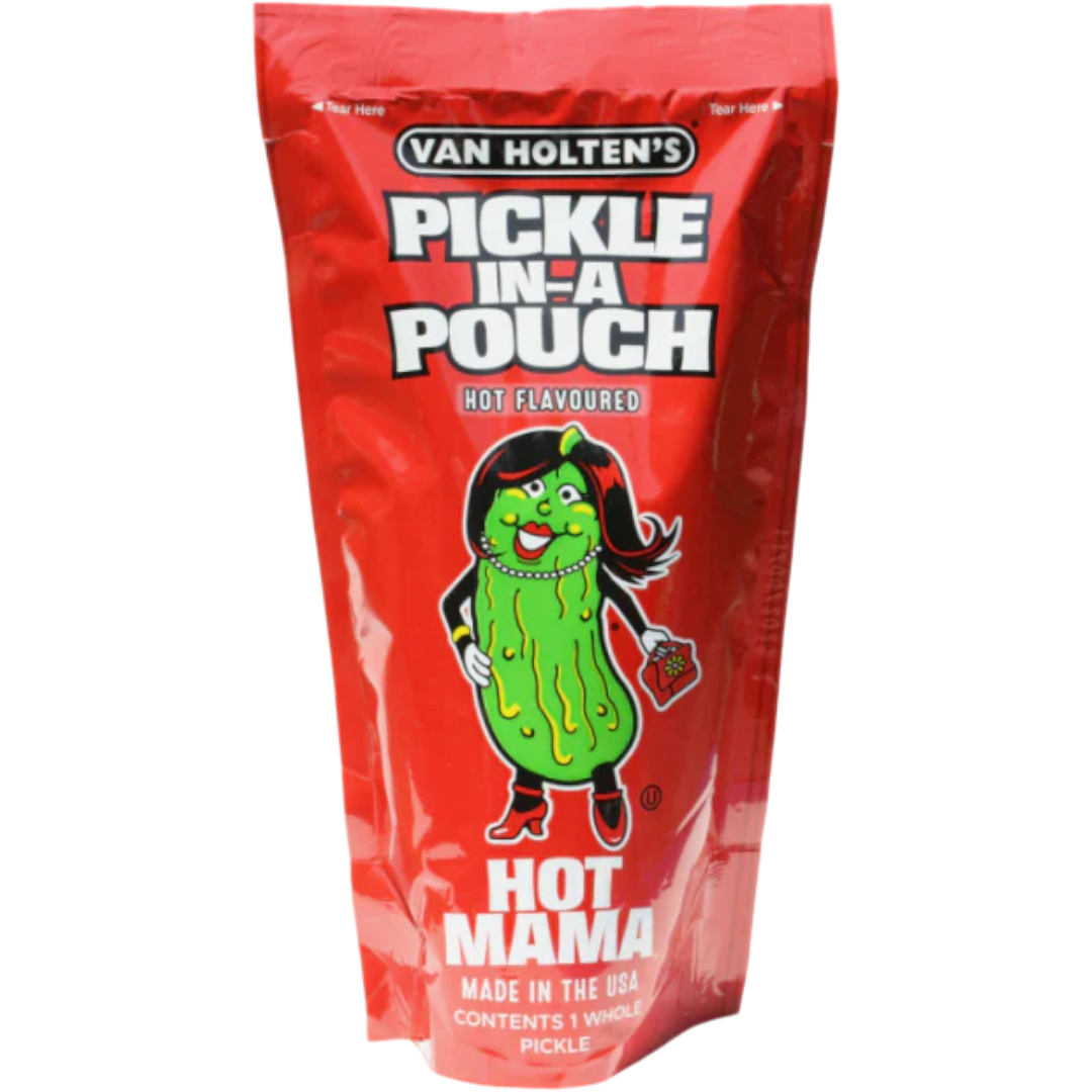 Van Holten's Hot Mama King Size Pickle In-a-Pouch | Poppin Candy