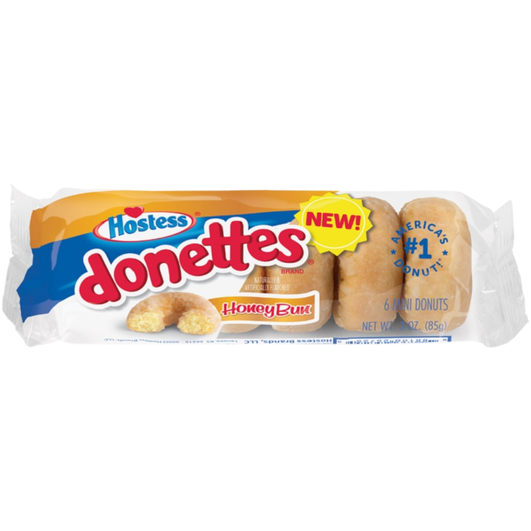 Hostess Honey Bun Donettes 6 Pack - 3oz (85g) | Poppin Candy