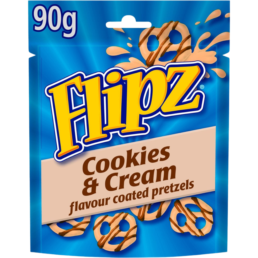 Flipz Cookies & Cream Pretzels - 3.17oz (90g) | Poppin Candy