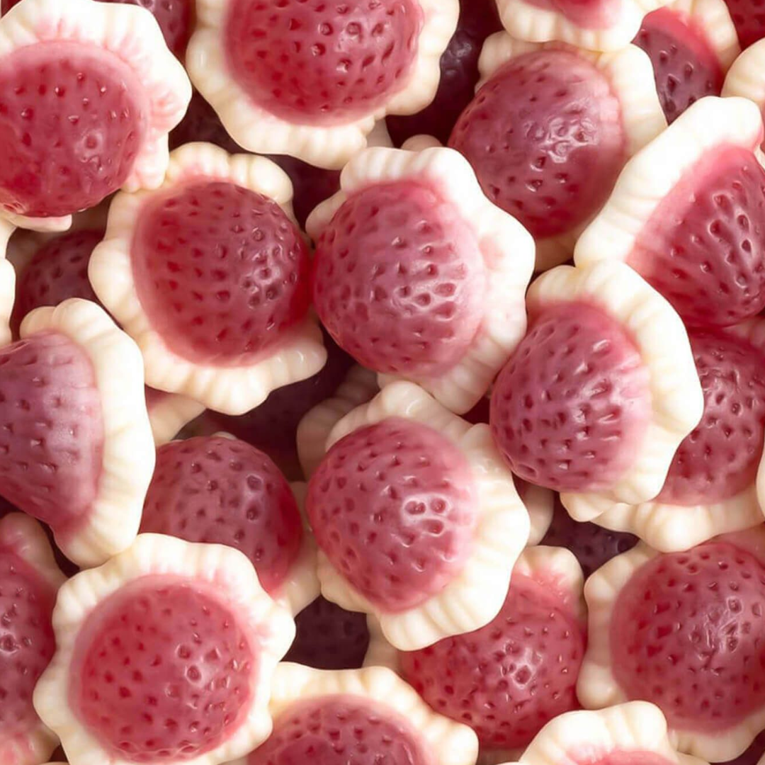 Jelly Filled Strawberries & Cream – Poppin Candy