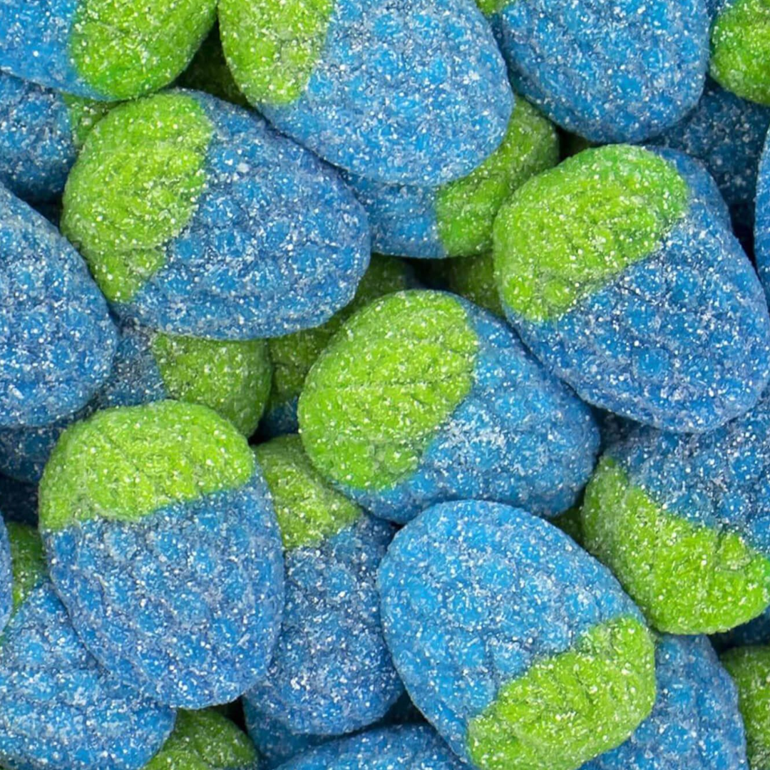 Jelly Filled Sour Blue Raspberries | Poppin Candy