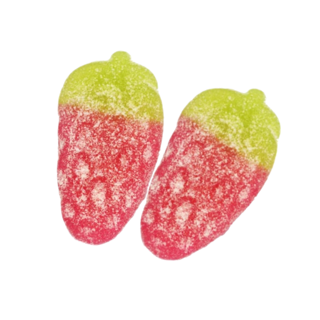 Fizzy Giant Strawberries – Poppin Candy