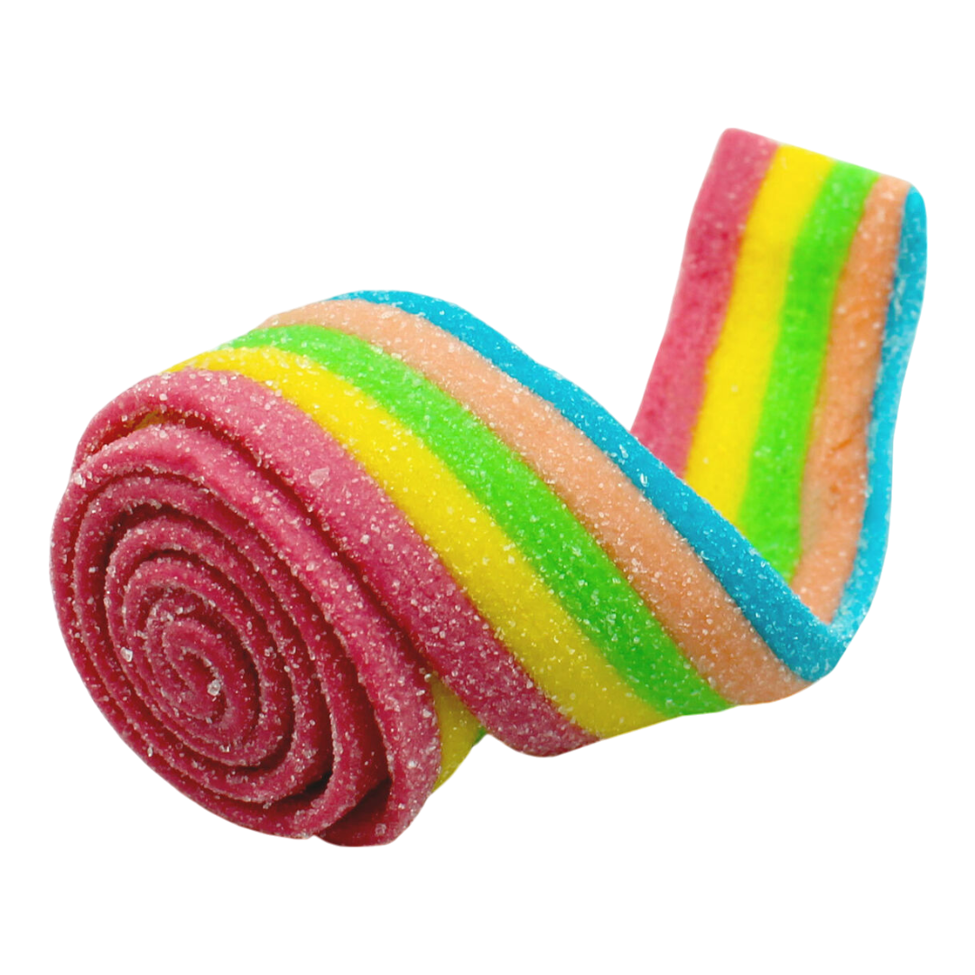 Fizzy Rainbow Belt Rolls | Poppin Candy
