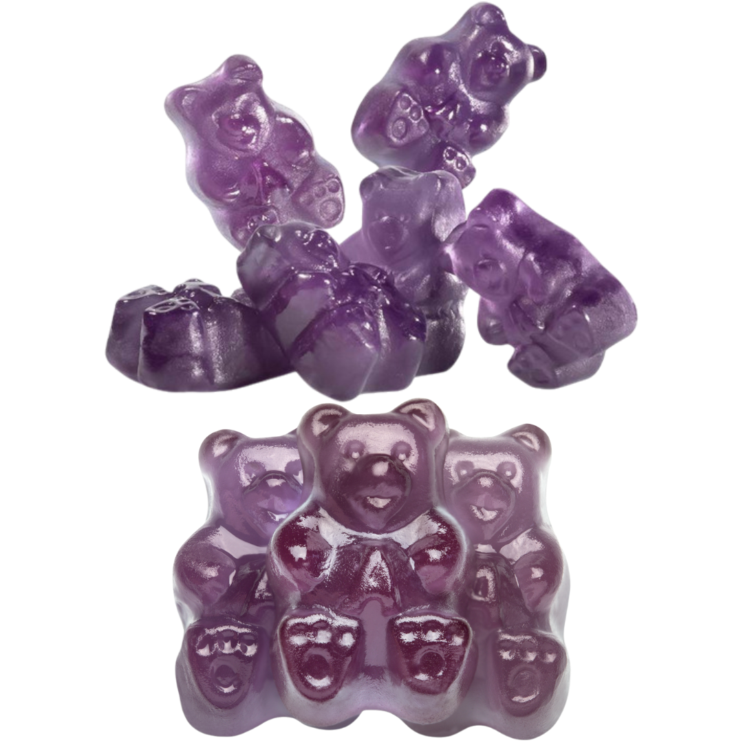 Grape Gummy Bears – Poppin Candy