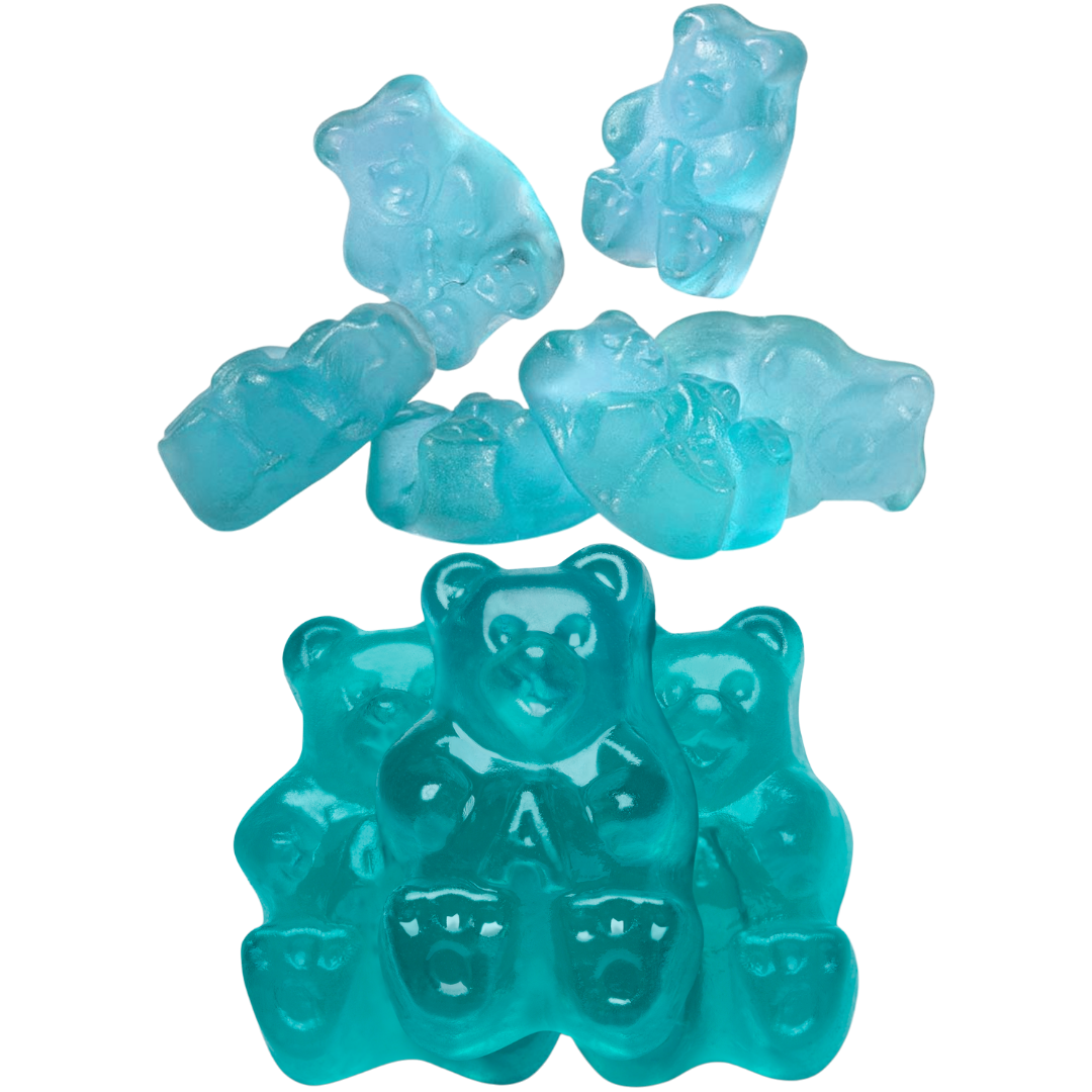 Light Blue Watermelon Gummy Bears | Poppin Candy