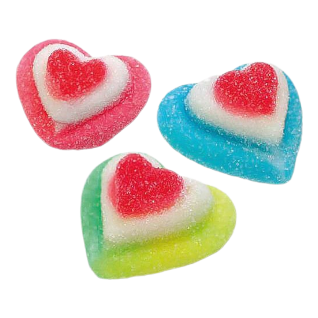 Triple 3D Hearts – Poppin Candy