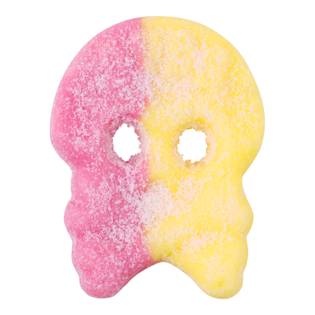 BUBS Sour Raspberry & Lemon Foam Skulls – Poppin Candy