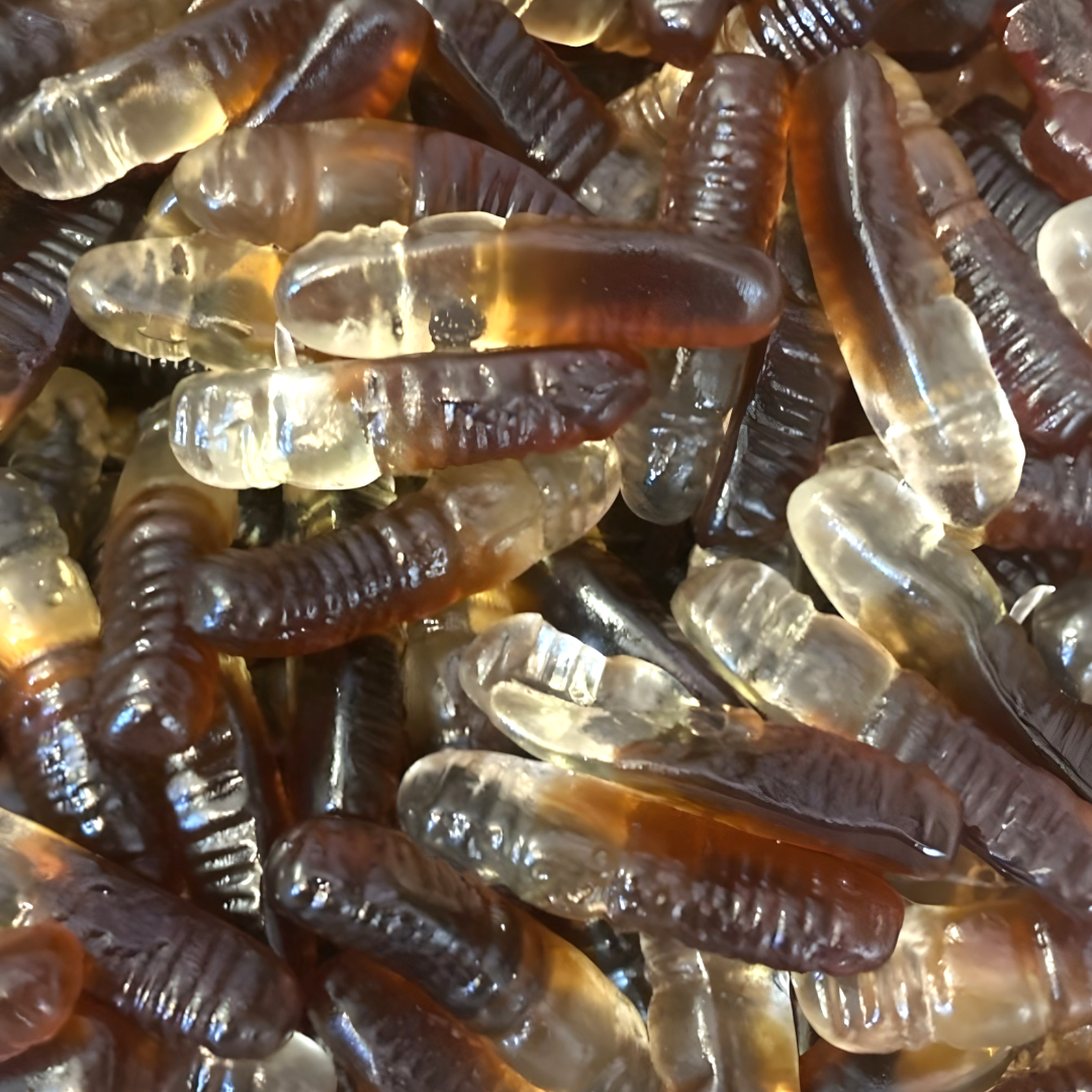 Colamaskar (Slimy Cola Worms) (Swedish) | Poppin Candy